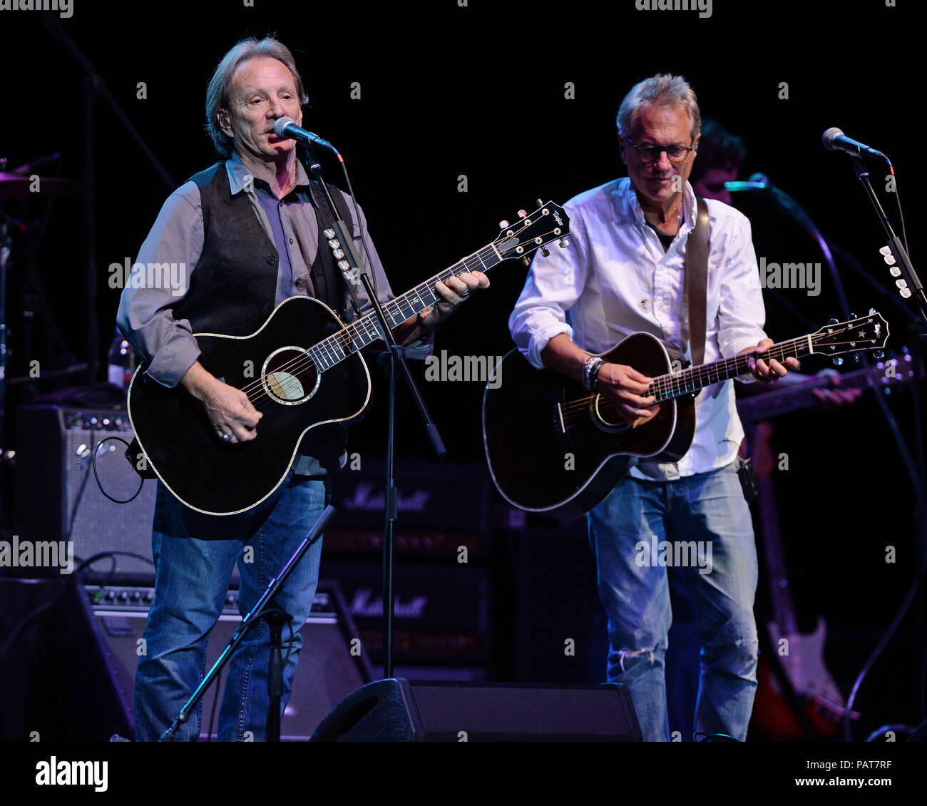 HOLLYWOOD, FL - NOVEMBER 12: Dewey Bunnell, Gerry Beckley of America ...