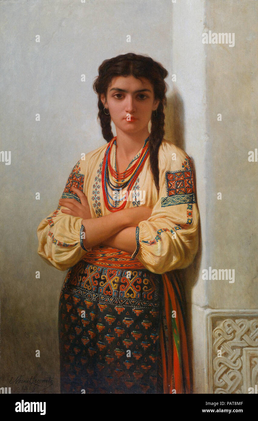 Lecomte-Vernet Emile Charles - Oriental Beauty 1 Stock Photo - Alamy