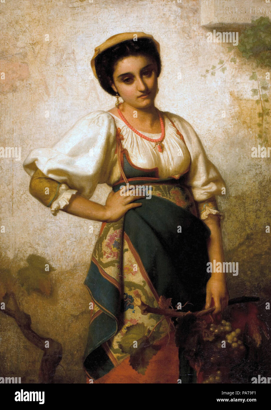 Lehmann Rudolf August Wilhelm - a Mediterranean Beauty Stock Photo - Alamy