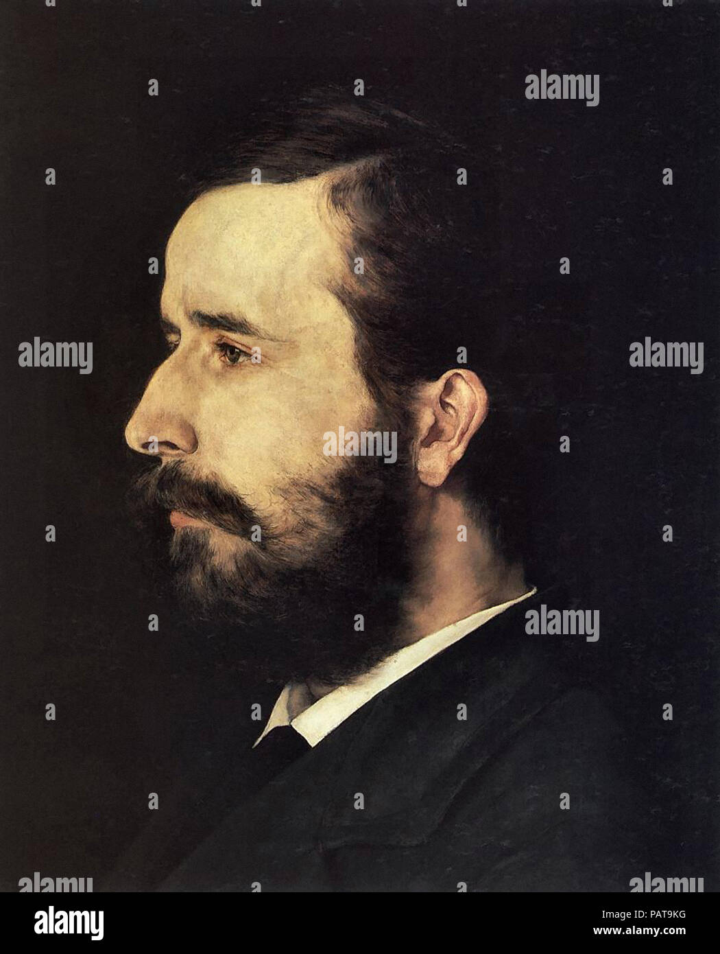 Leibl Wilhelm - Der Maler Jean Paul Selinger Stock Photo - Alamy