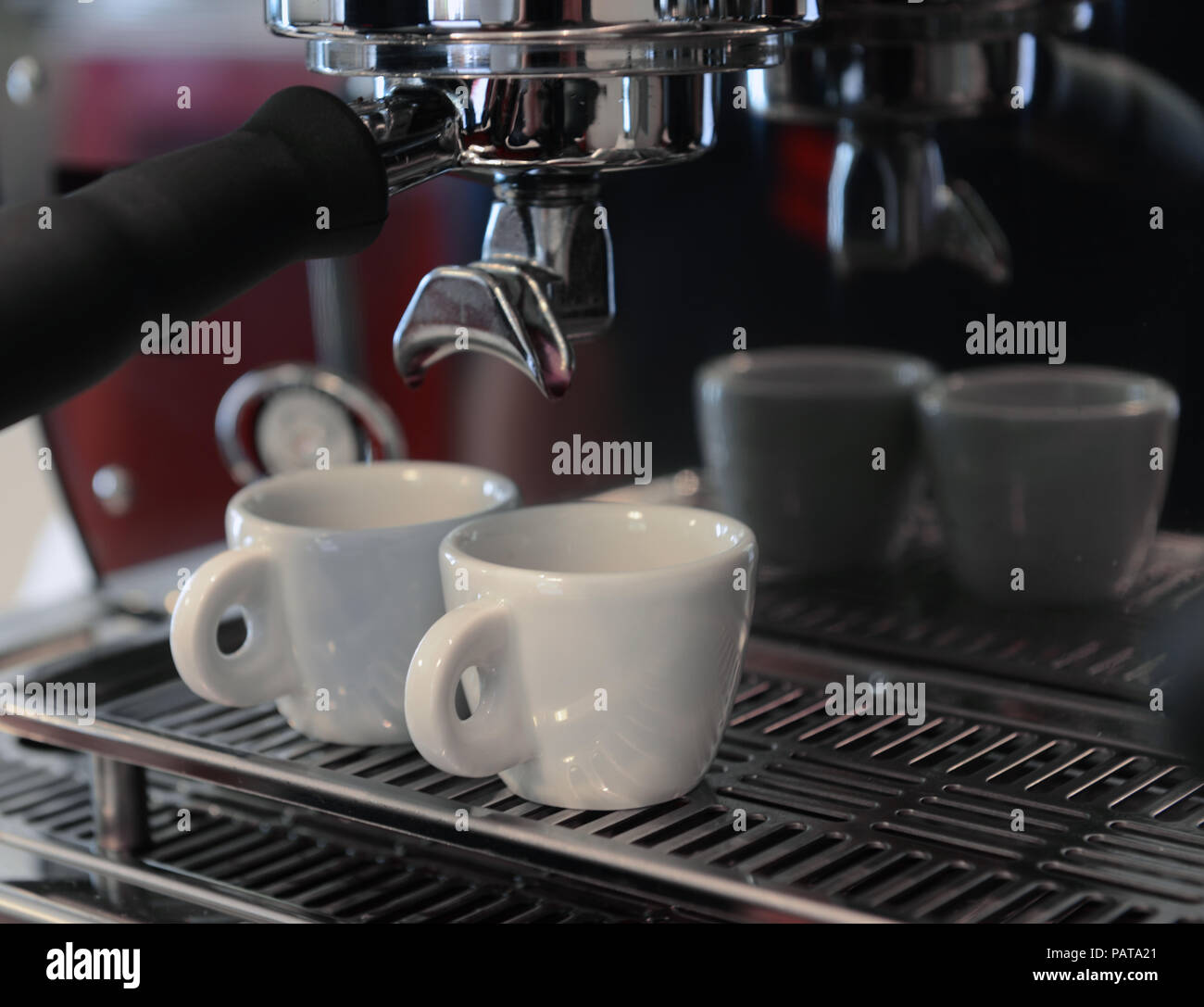 coffee maker and coffee cup Stock Photo - Alamy