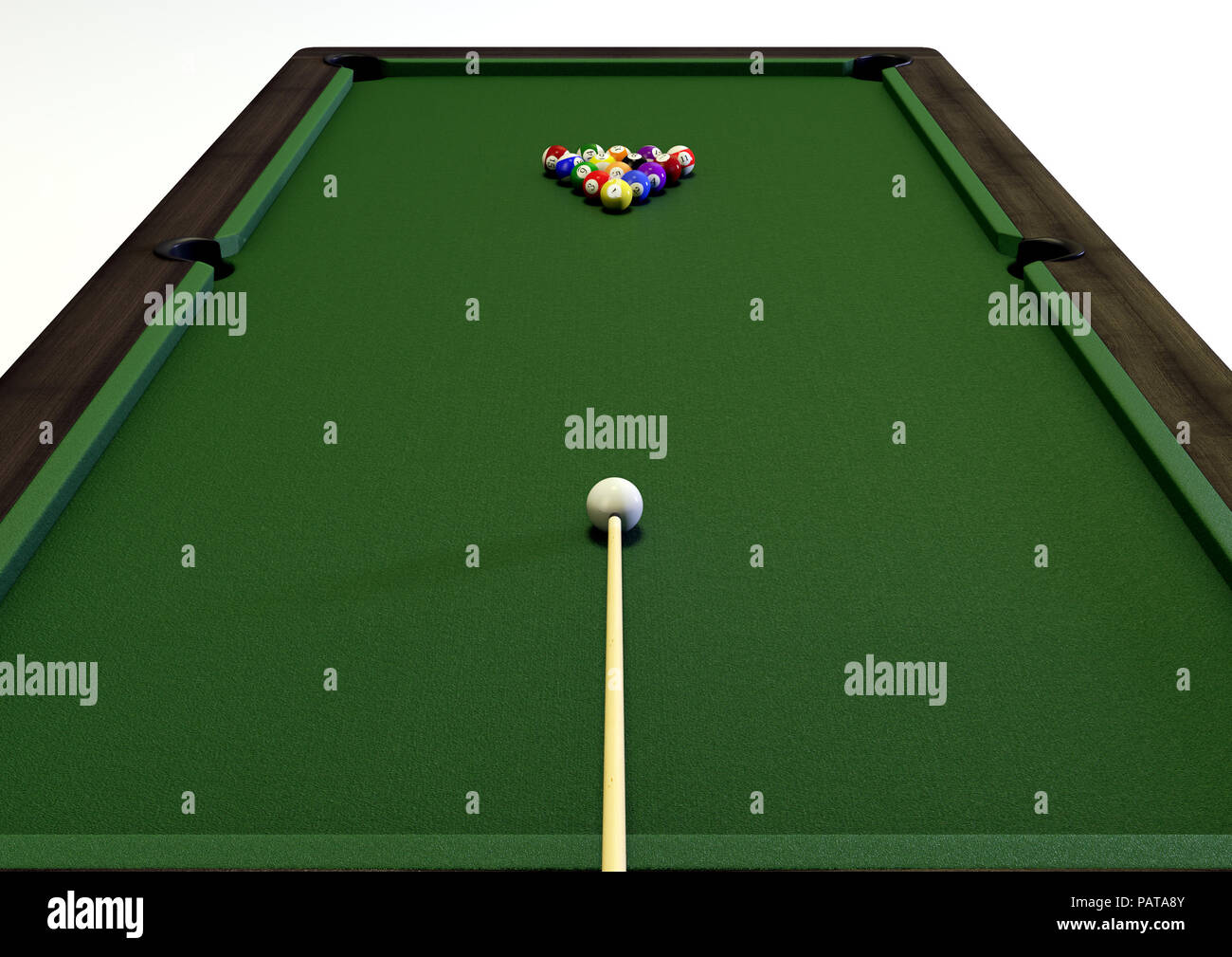 A 3d illustration of a snooker Stock Photo - Alamy