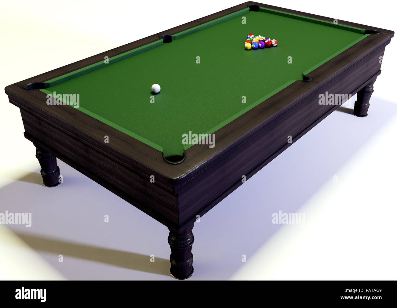 A 3d illustration of a snooker Stock Photo - Alamy