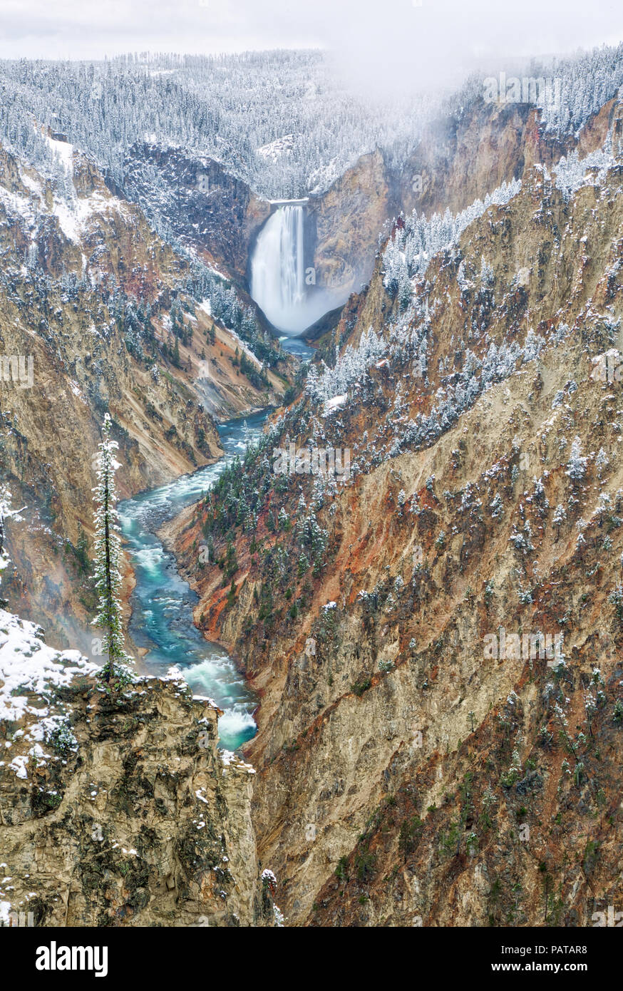 Yellowstone falls hi-res stock photography and images - Alamy