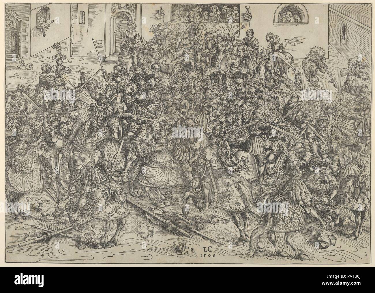 The Fourth Tournament. Artist: Lucas Cranach the Elder (German, Kronach ...
