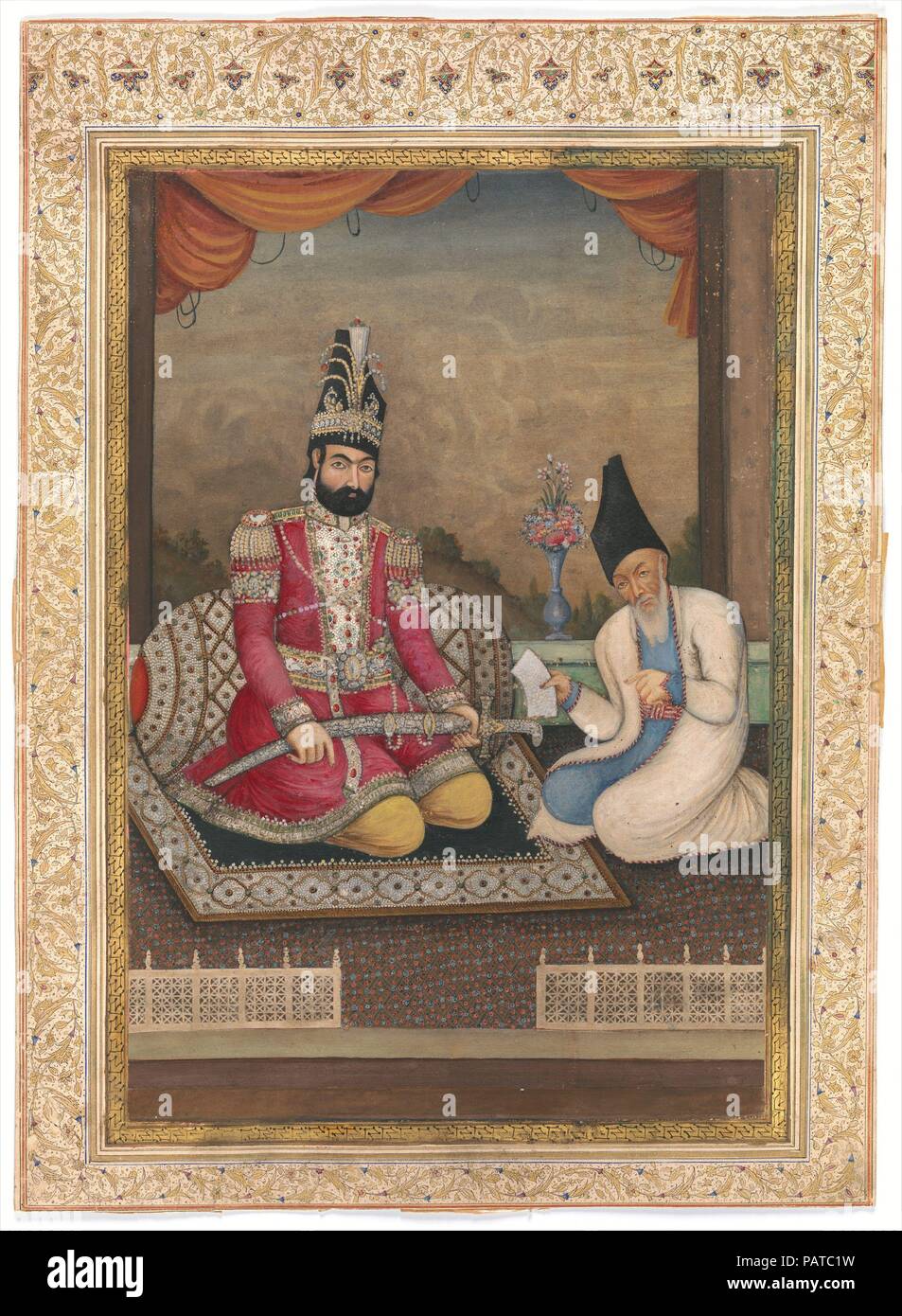 Qajar painting hi-res stock photography and images - Alamy