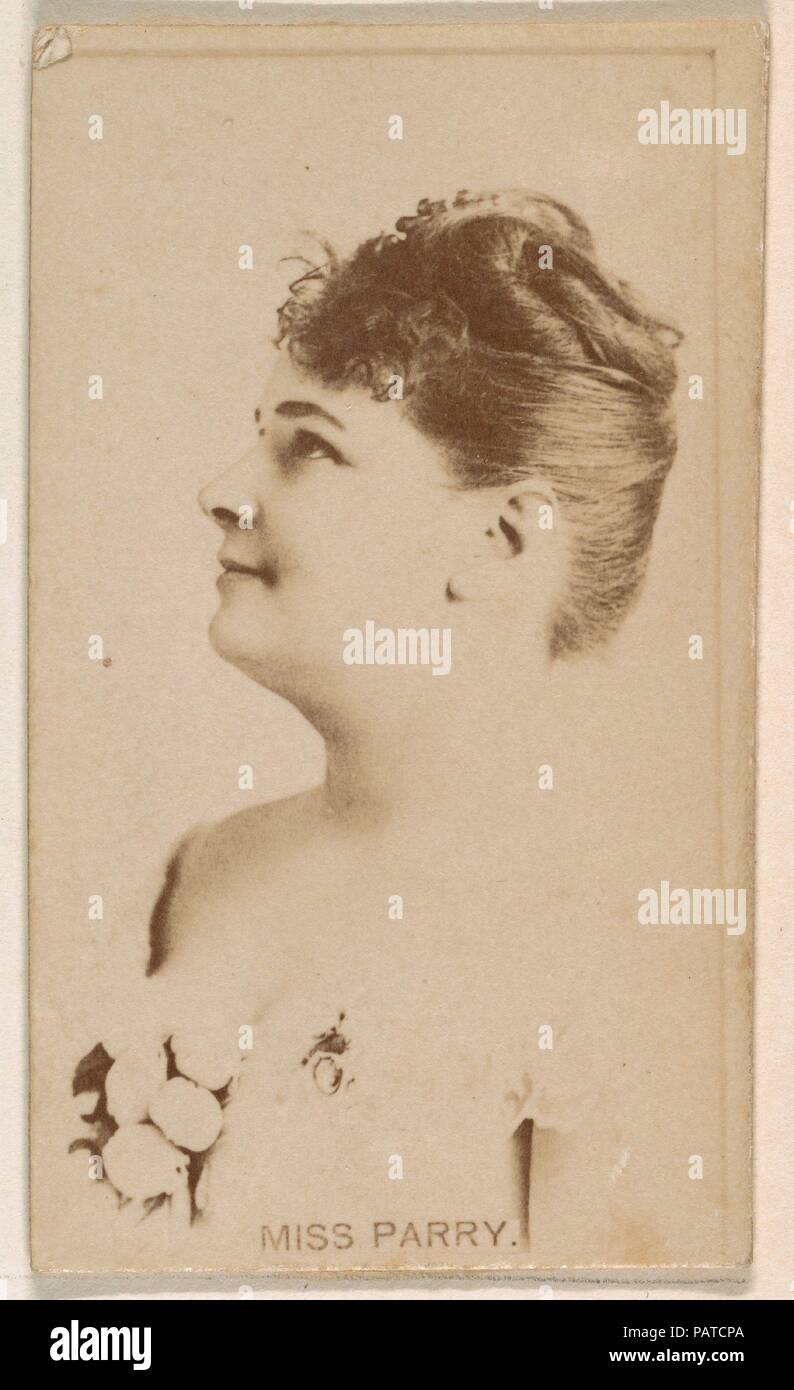 Miss Parry, from the Actresses series (N245) issued by Kinney Brothers ...