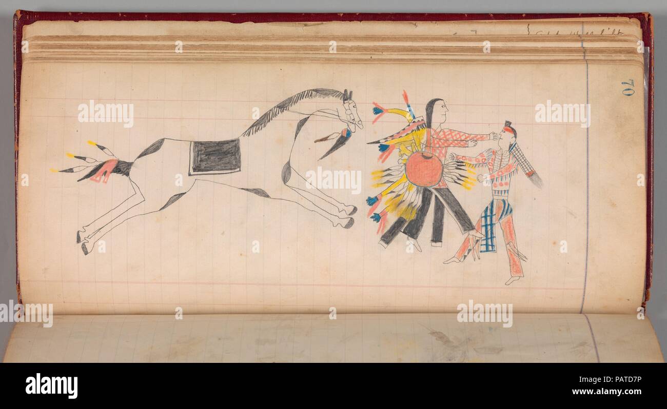 Maffet Ledger: Drawing. Culture: Southern and Northern Cheyenne ...