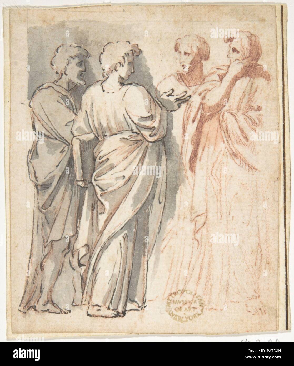 Four Men Arguing. Artist: Anonymous, Italian, 19th century. Dimensions ...