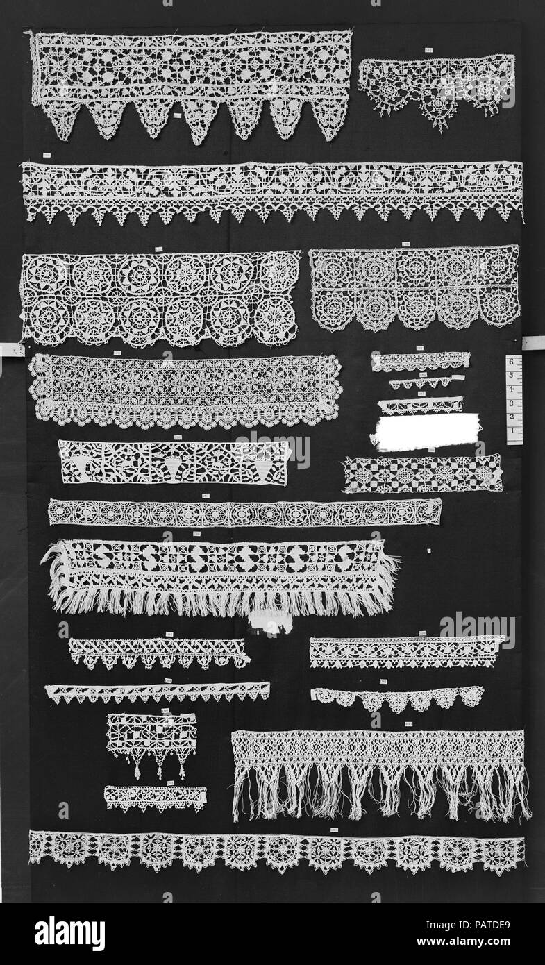 Border. Culture: Italian. Dimensions: L. 28 x W. 6 inches 71.1 x 15.2 ...