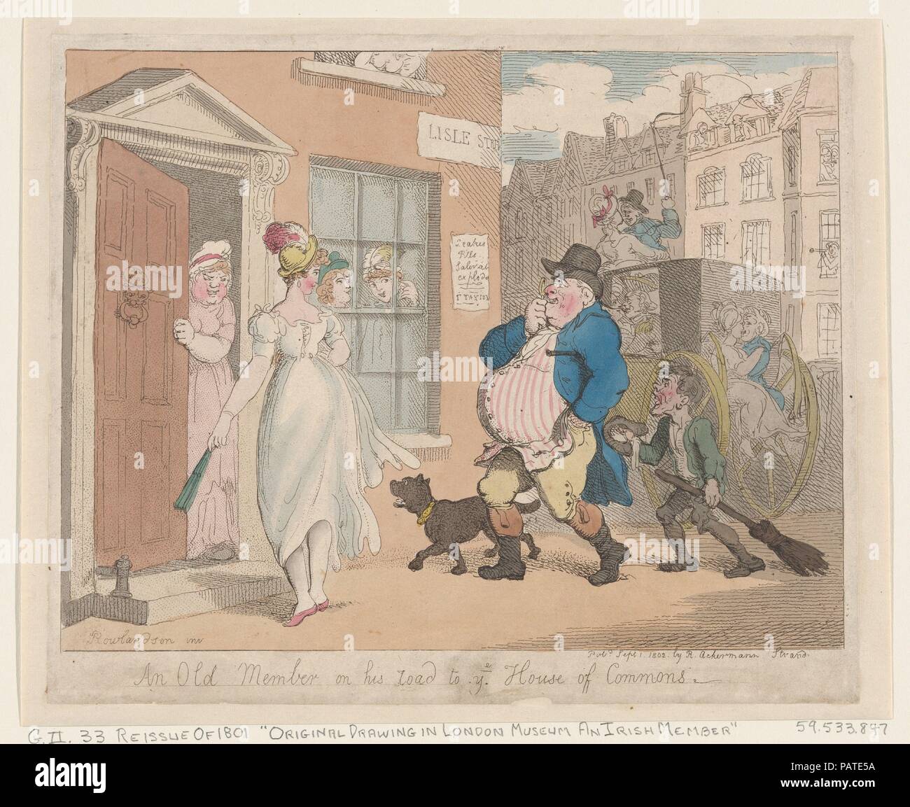An Old Member on his Road to the House of Commons. Artist: Thomas ...