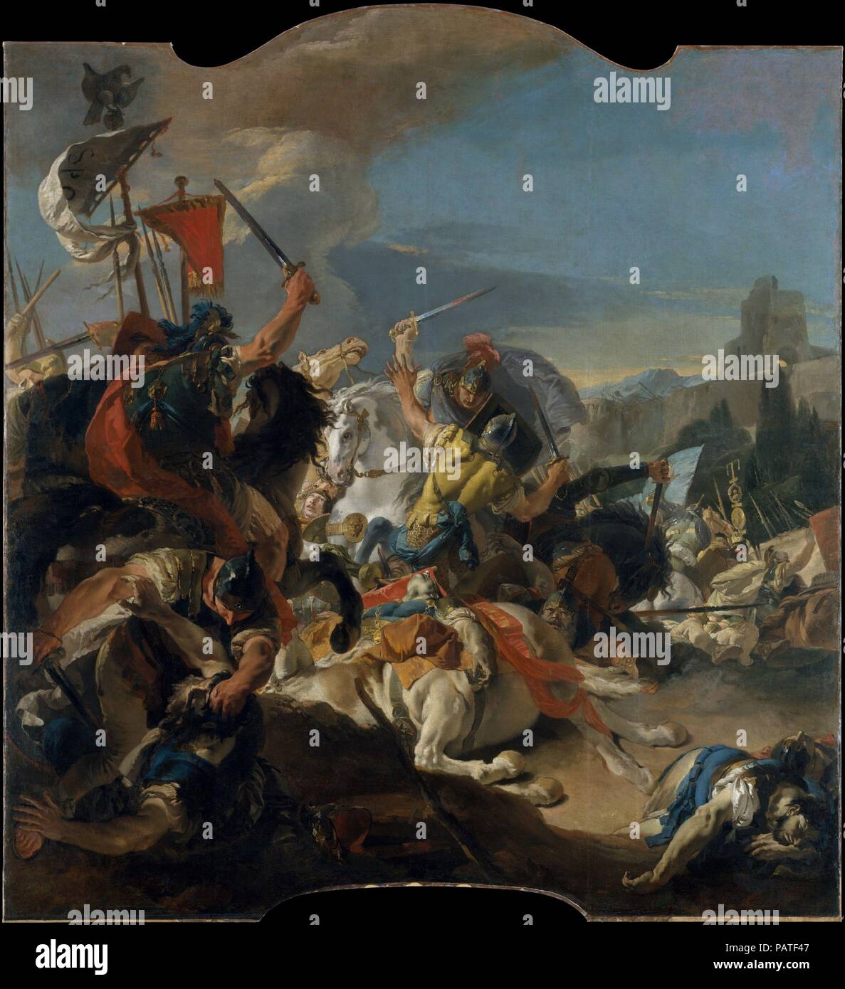 The Battle of Vercellae. Artist: Giovanni Battista Tiepolo (Italian ...