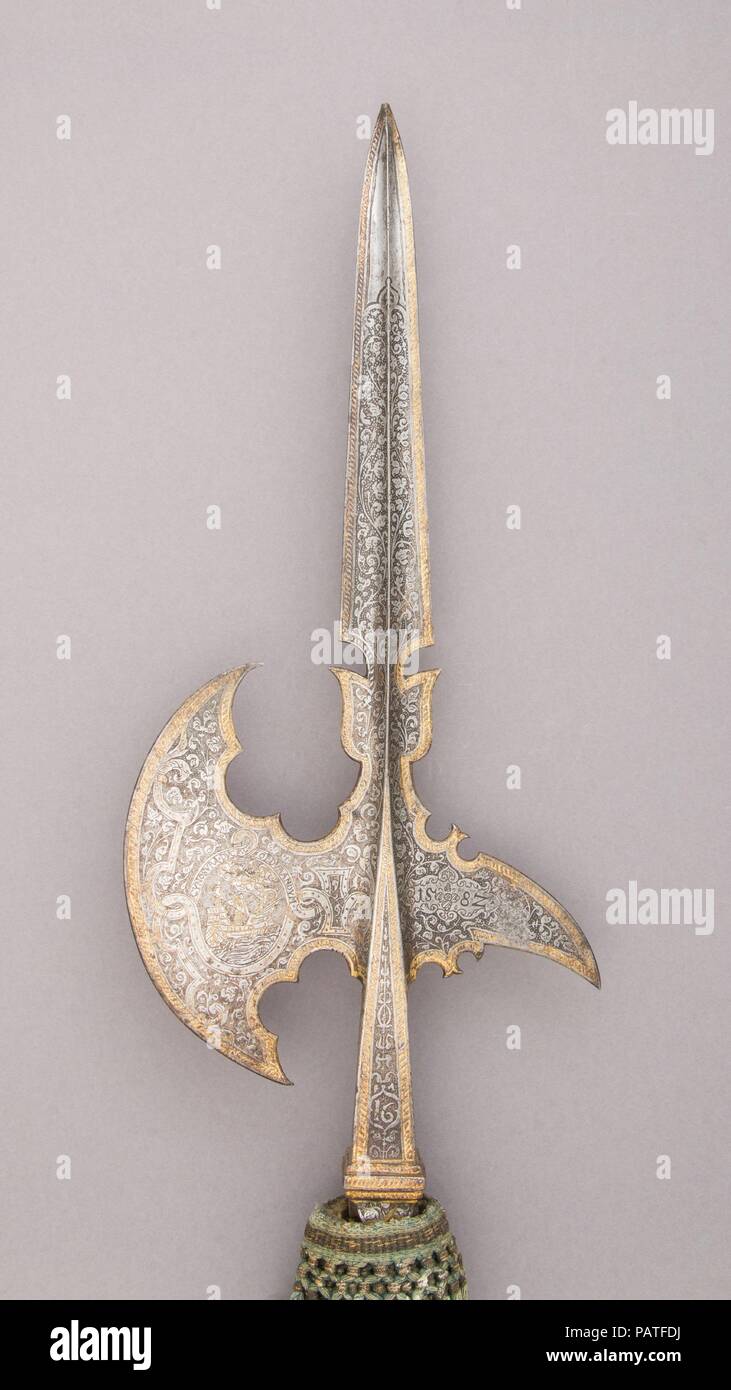 Halberd with the Arms of William V, Duke of Bavaria. Culture: German ...