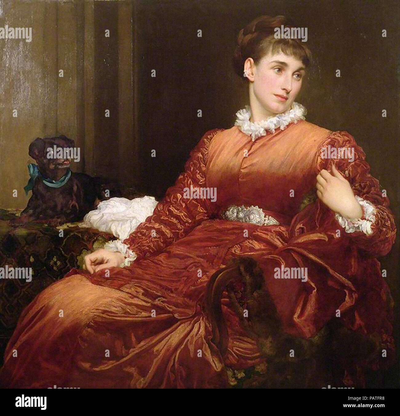 Leighton Frederic - Mrs Henry Evans Gordon 1 Stock Photo - Alamy