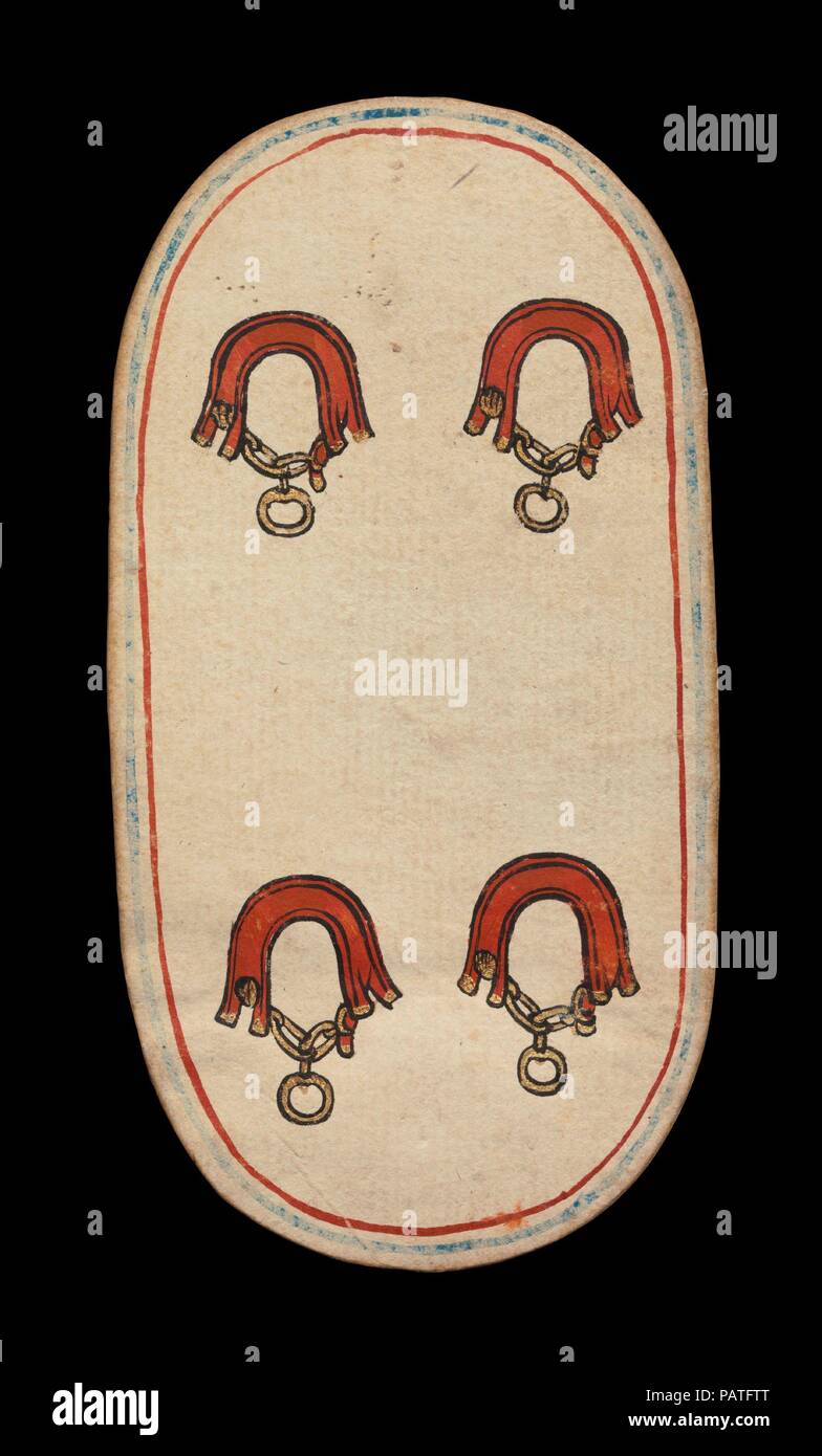 4 of Collars, from The Cloisters Playing Cards. Culture: South ...