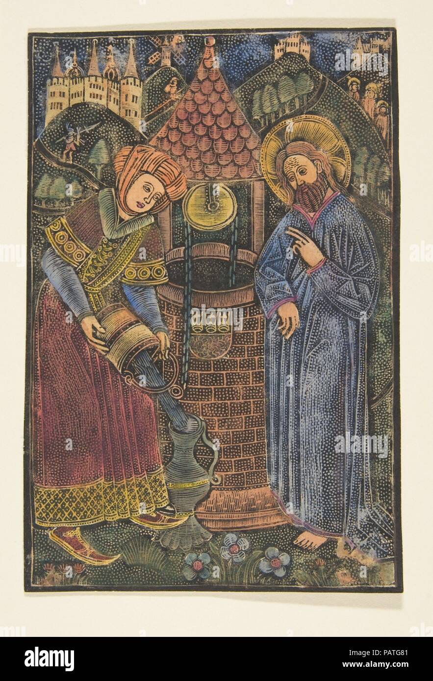 Christ and the Woman of Samaria (Schr. 2215). Artist: Master with the ...