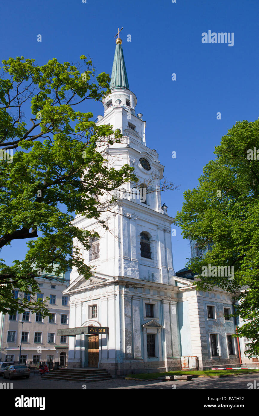Ave Sol Concert Hall in Peter and Paul Church (1780-1785) in Riga Stock ...