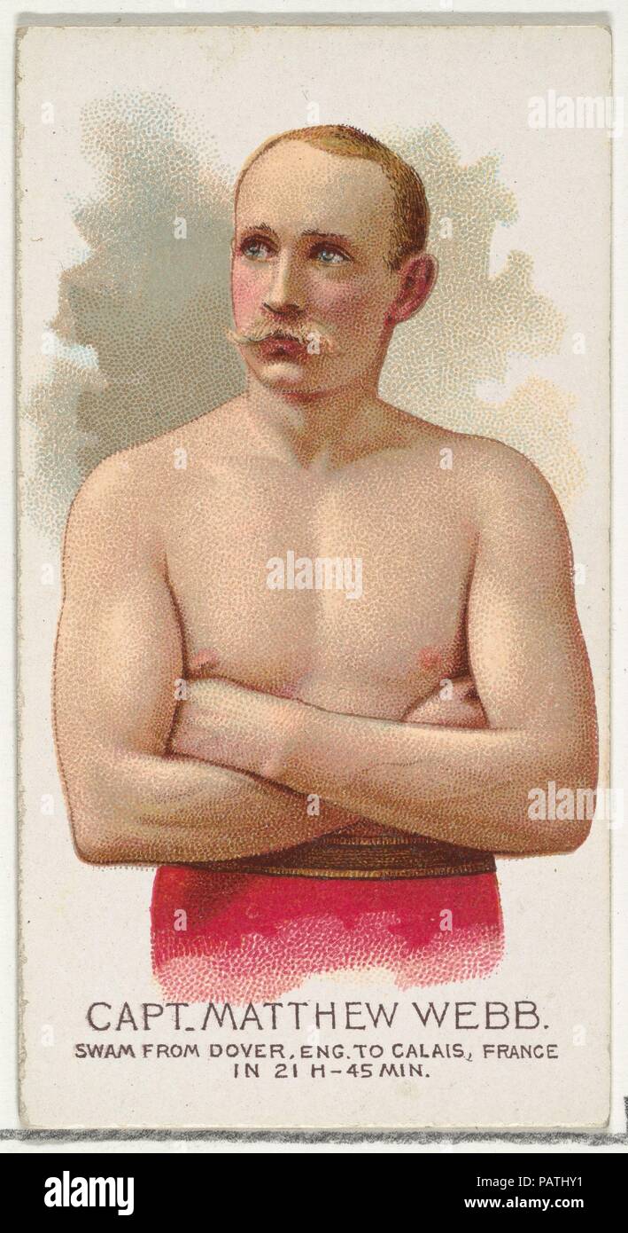 Captain Matthew Webb, Swam from Dover, England to Calais, France, from ...