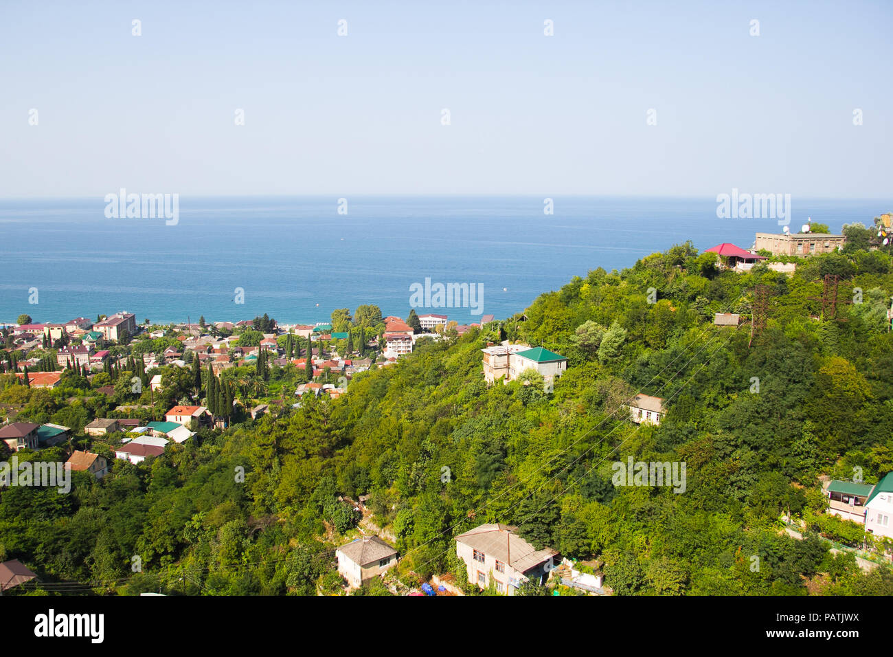 Gagra from a height, the streets of the city, Abkhazia Stock Photo - Alamy