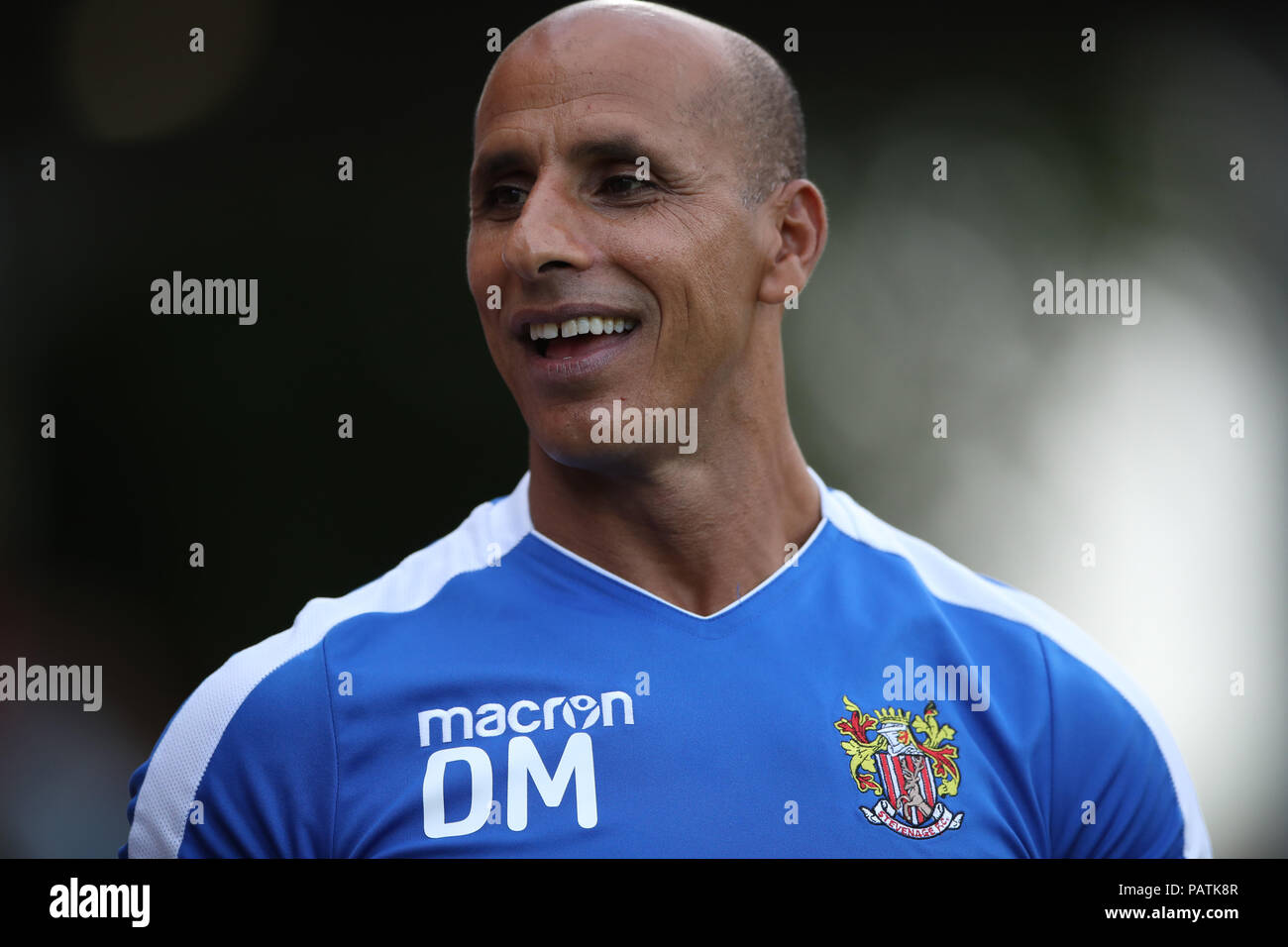 Stevenage Manager Dino Maamria during a pre season friendly match at ...