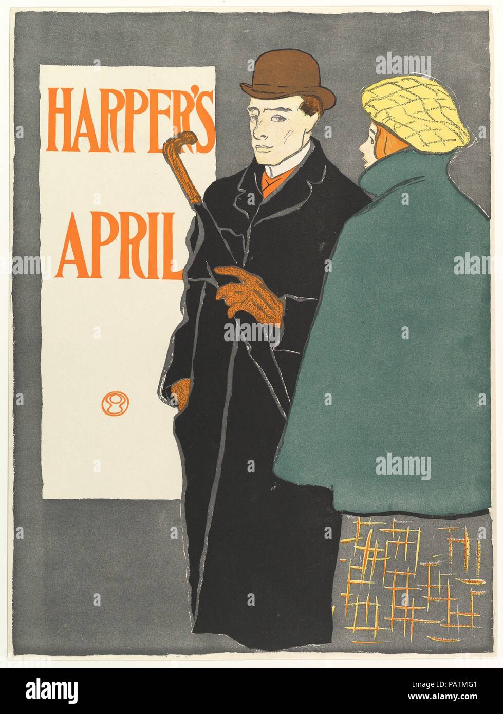 Harper's: April. Artist: Edward Penfield (American, Brooklyn, New York ...
