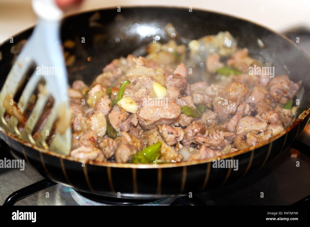 Cooking lamb meat Stock Photo - Alamy
