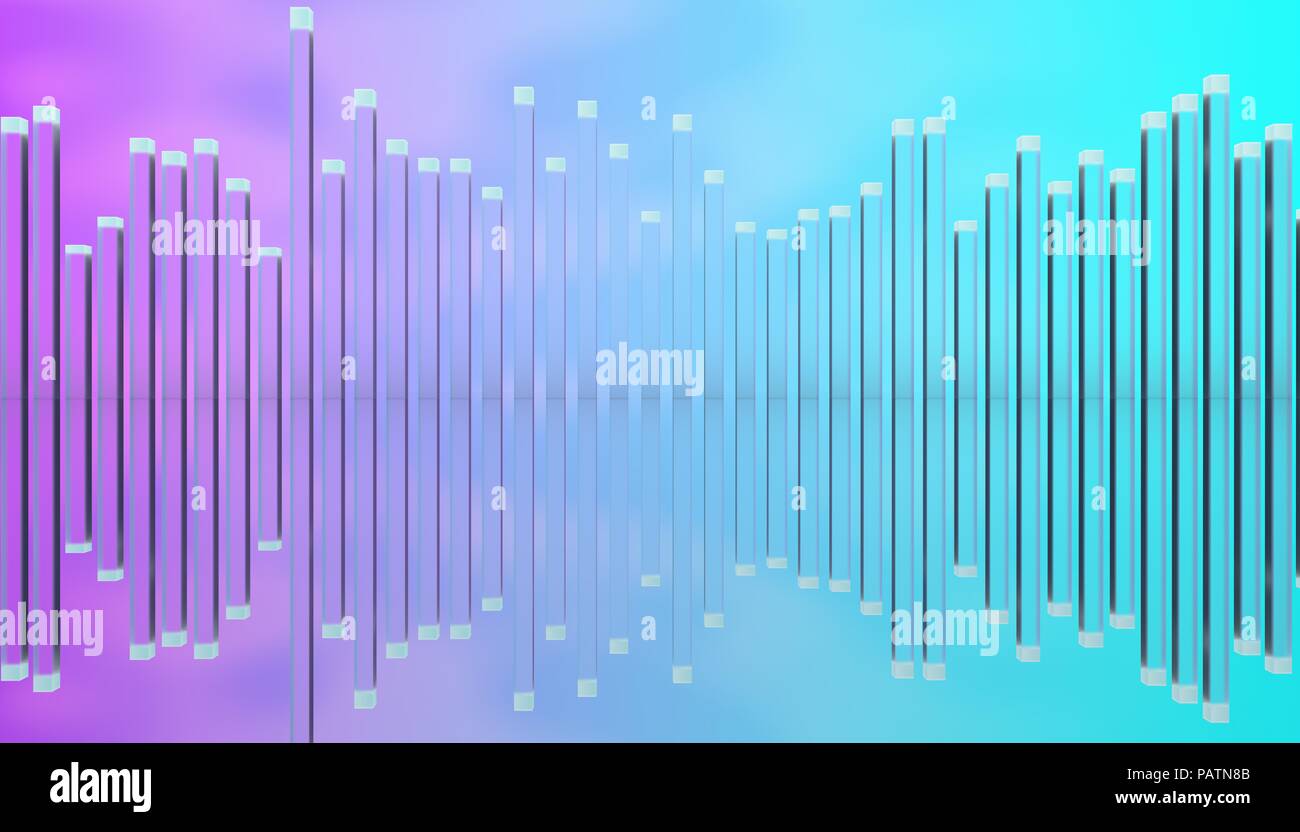 Illustration of glass poles equalizer abstract backgound Stock Photo ...