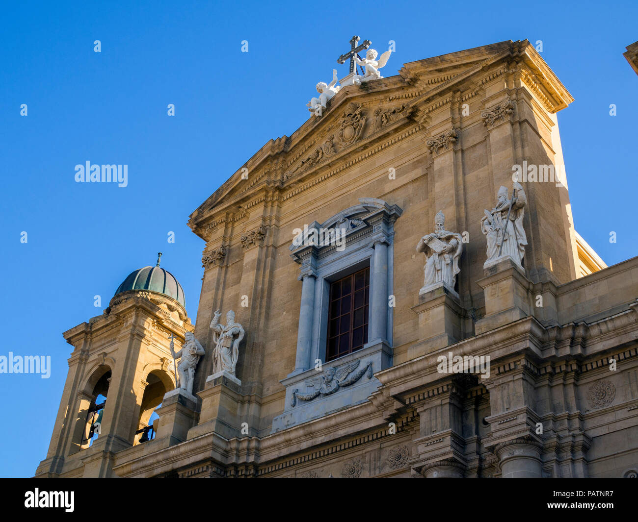 Chiesa Madre, a church, in Marsala, western Sicily. Marsala is built on ...