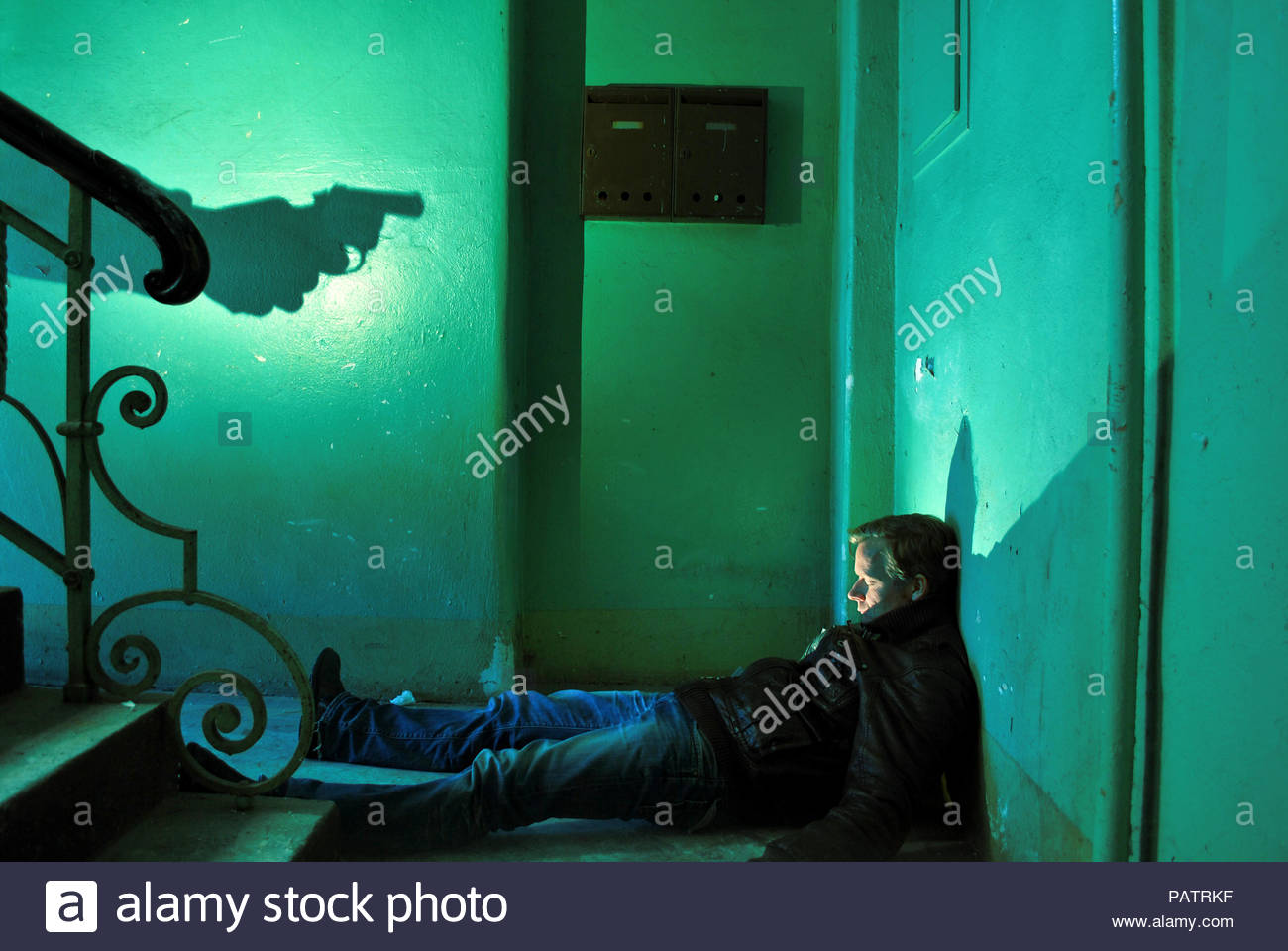 Pointing Gun At Shadow Stock Photos & Pointing Gun At Shadow Stock ...