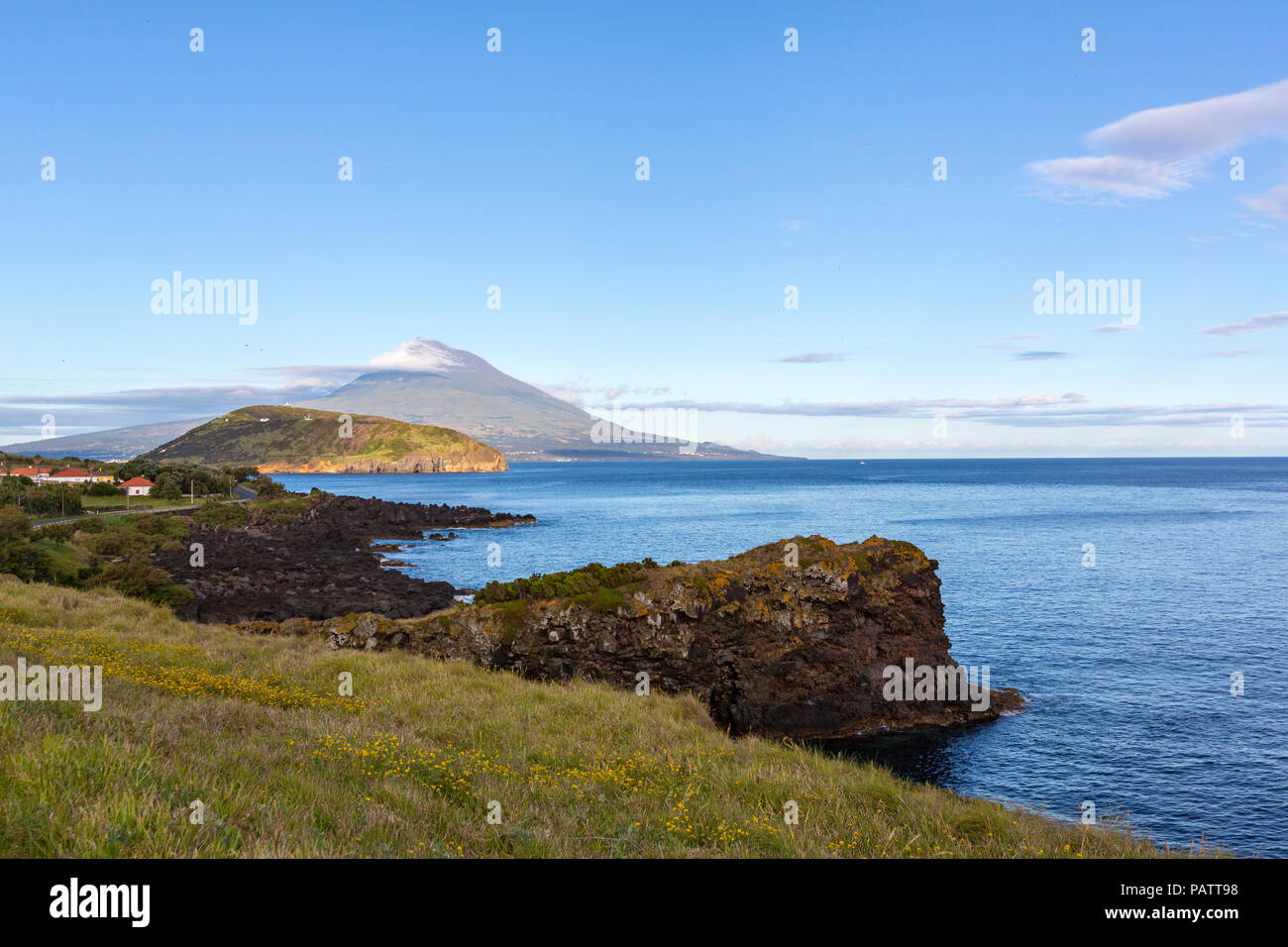 Mount Pico from Faial island, Azores, Portugal Stock Photo - Alamy