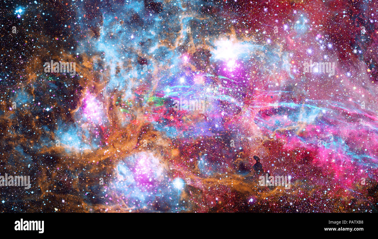 Universe filled with stars, nebula and galaxy. Elements of this image ...