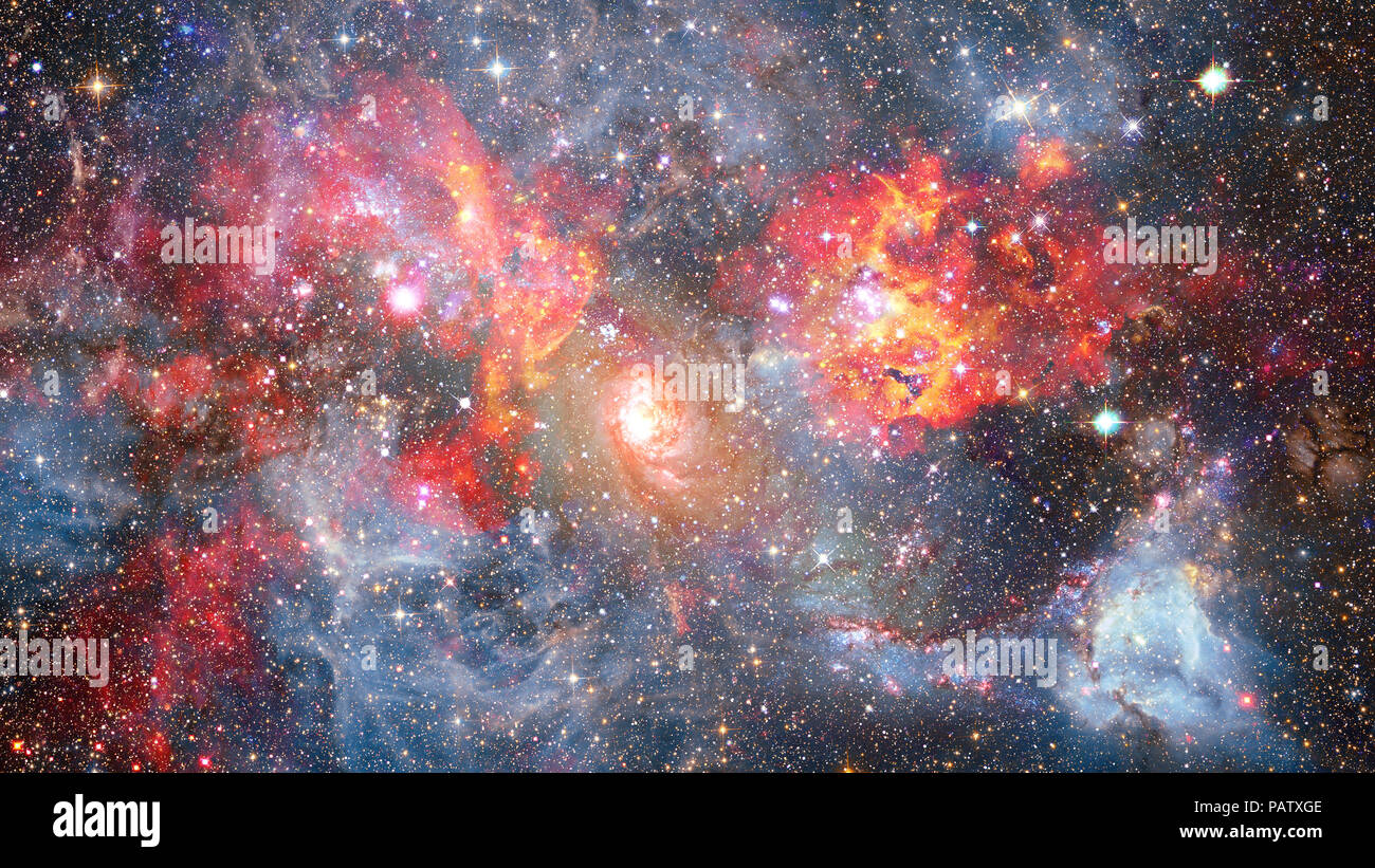 Spiral galaxy in space. Elements of this image furnished by NASA Stock ...