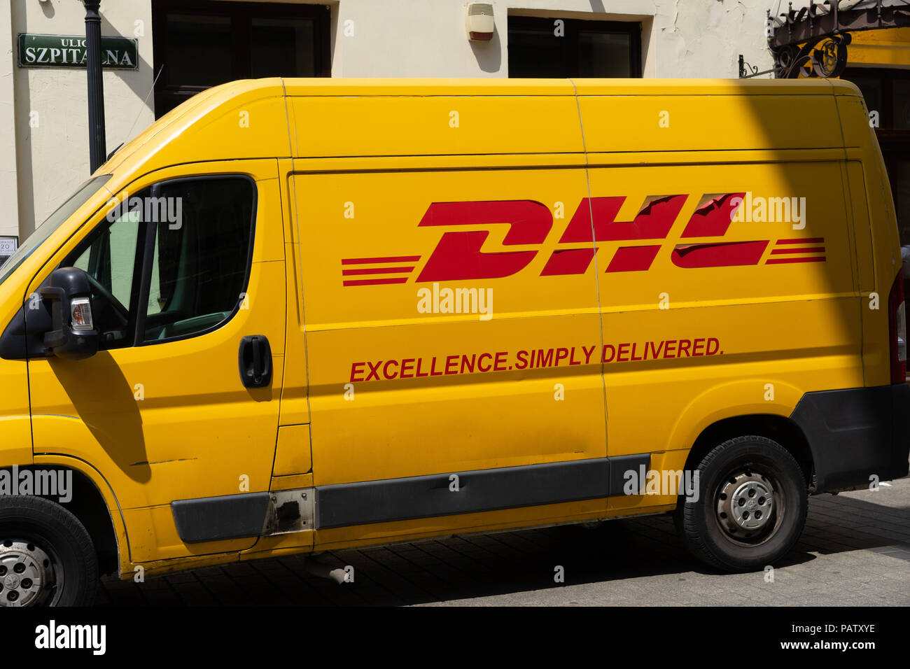 Dhl delivery van hi-res stock photography and images - Alamy