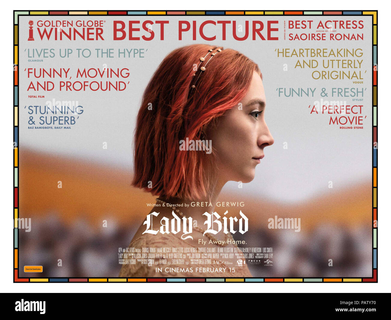 LADY BIRD, Australian poster, Saoirse Ronan, 2017. © A24 /Courtesy ...