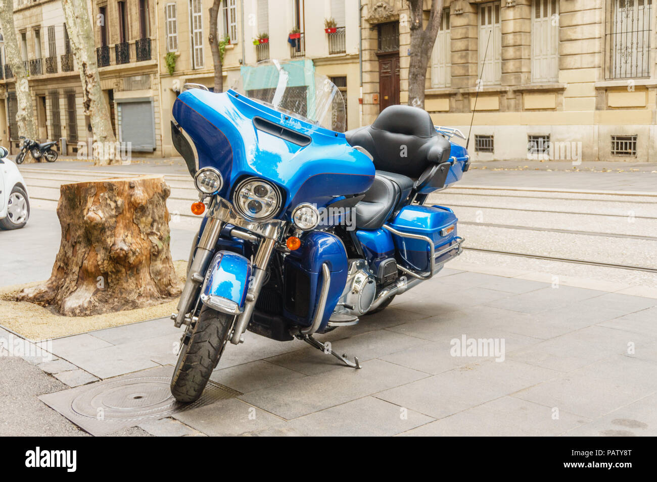 Blue motorcycle hi-res stock photography and images - Alamy