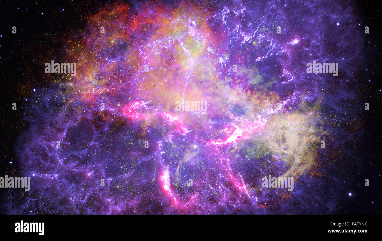 Nebula and galaxy in space. Elements of this image furnished by NASA ...