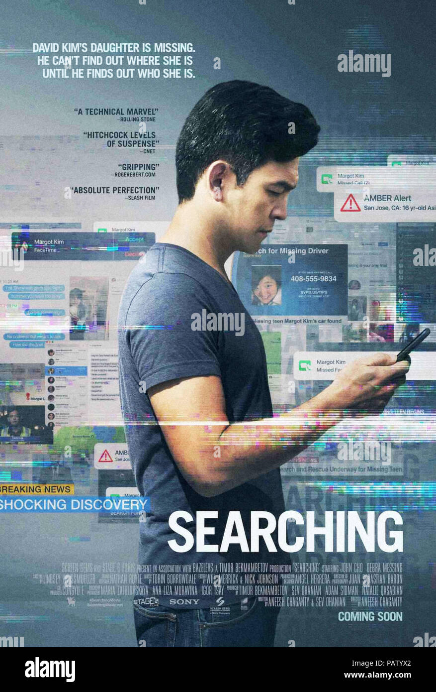 SEARCHING, US poster, John Cho, 2018. © Screen Gems /Courtesy Everett ...