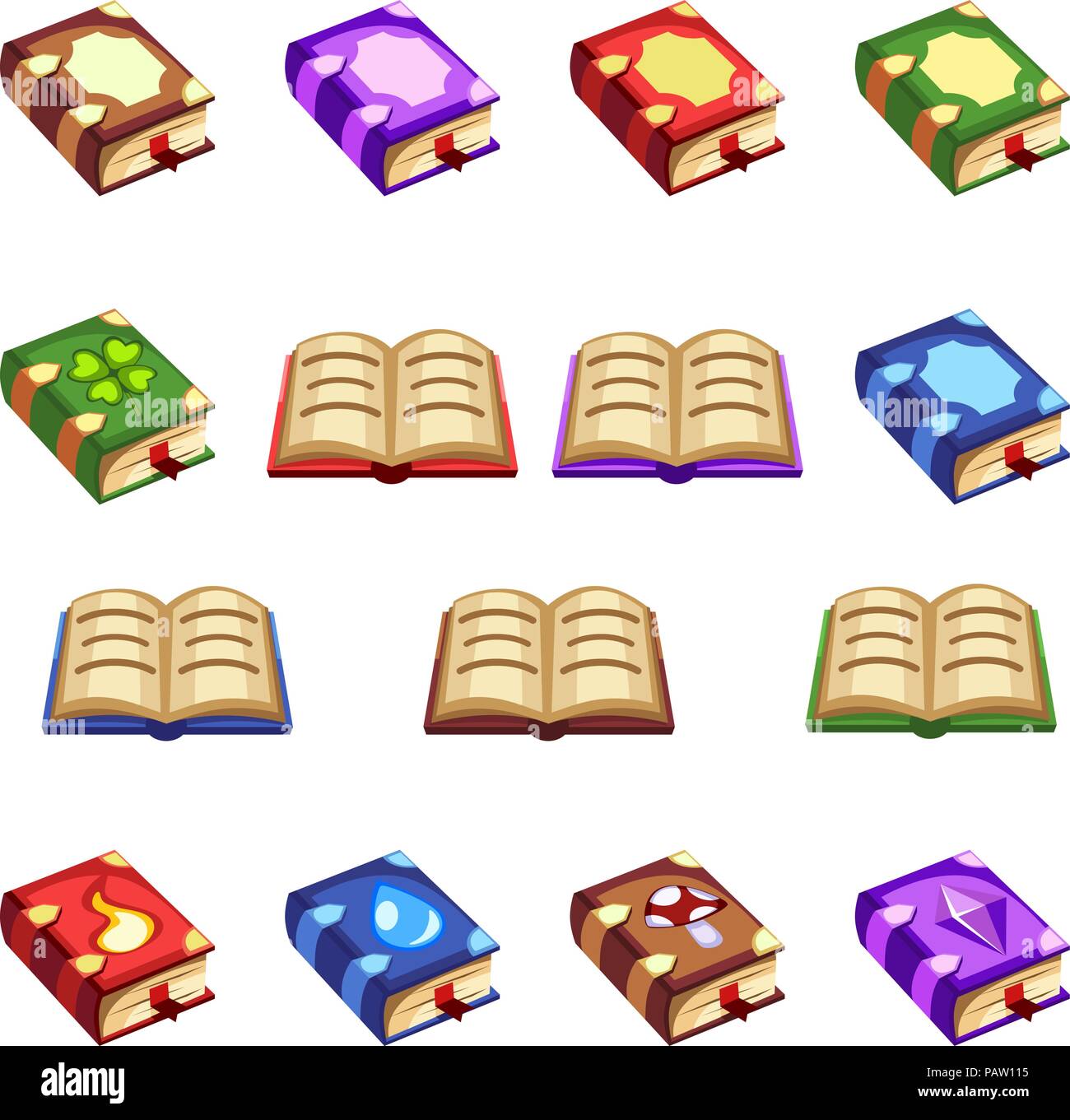 Book with gem Stock Vector Images - Alamy