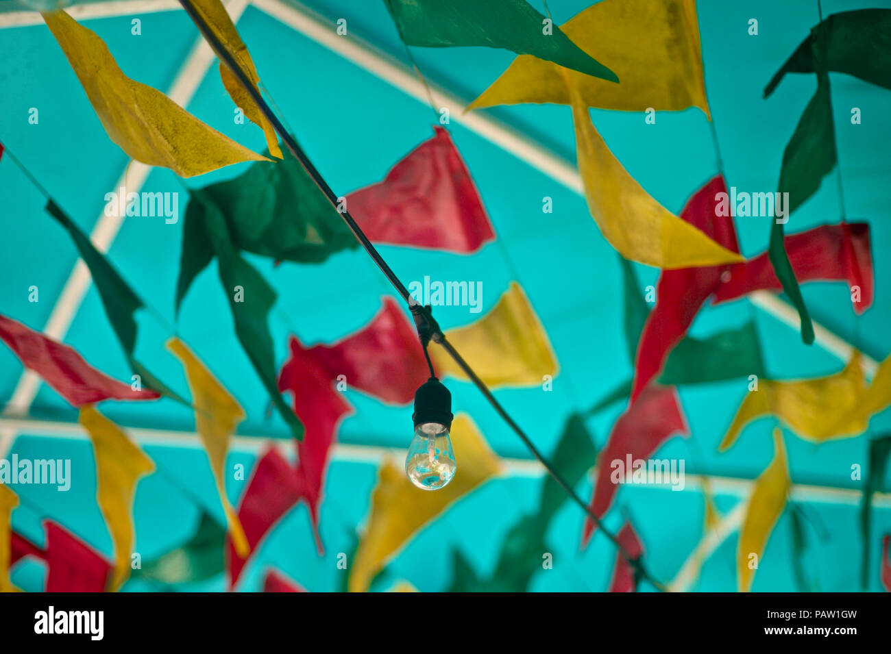 Flags hanging ceiling hi-res stock photography and images - Alamy