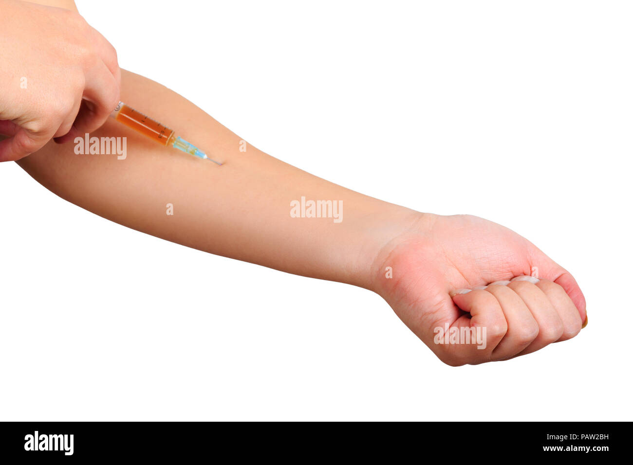 Hypodermic needle arm hi-res stock photography and images - Alamy