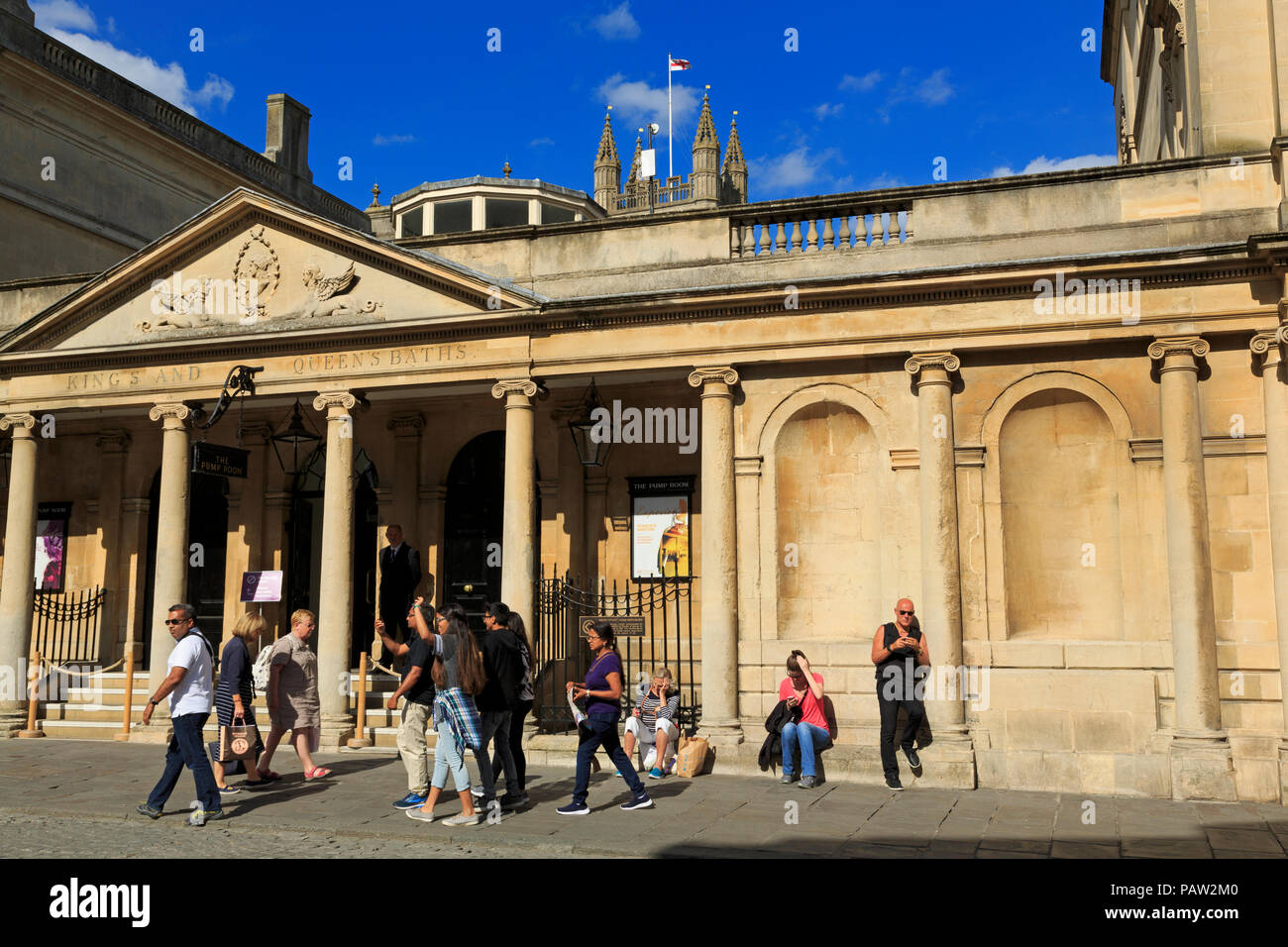 Roman Baths, City of Bath, Somerset, England, United Kingdom Stock ...