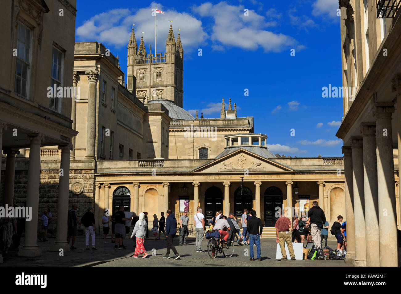 Roman Baths, City of Bath, Somerset, England, United Kingdom Stock ...