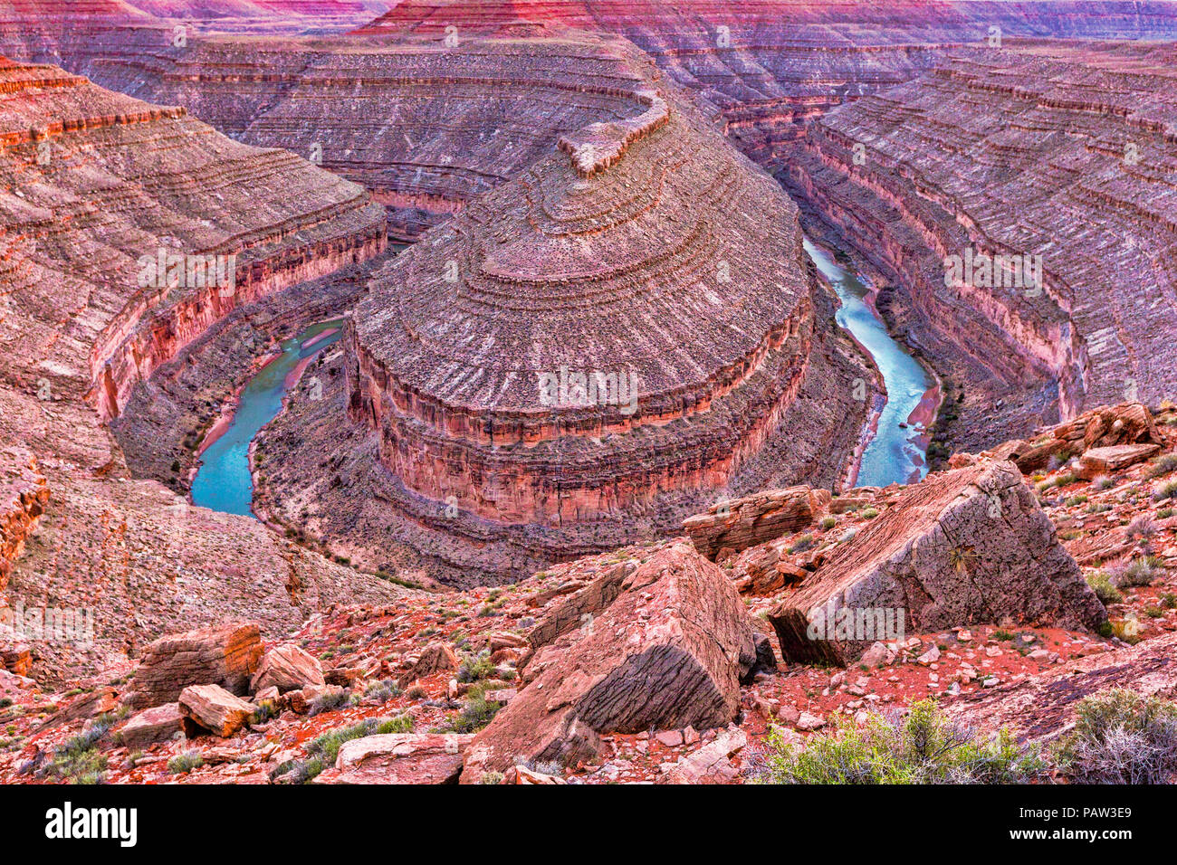 Goosenecks Of The San Juan River High Resolution Stock Photography and ...