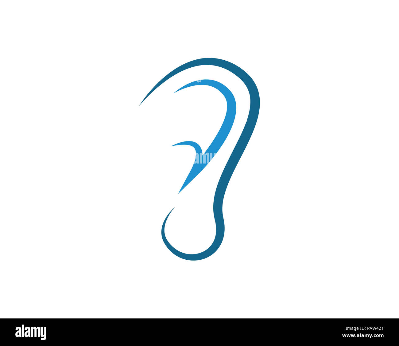 Hearing Logo Template vector icon illustration design Stock Photo - Alamy