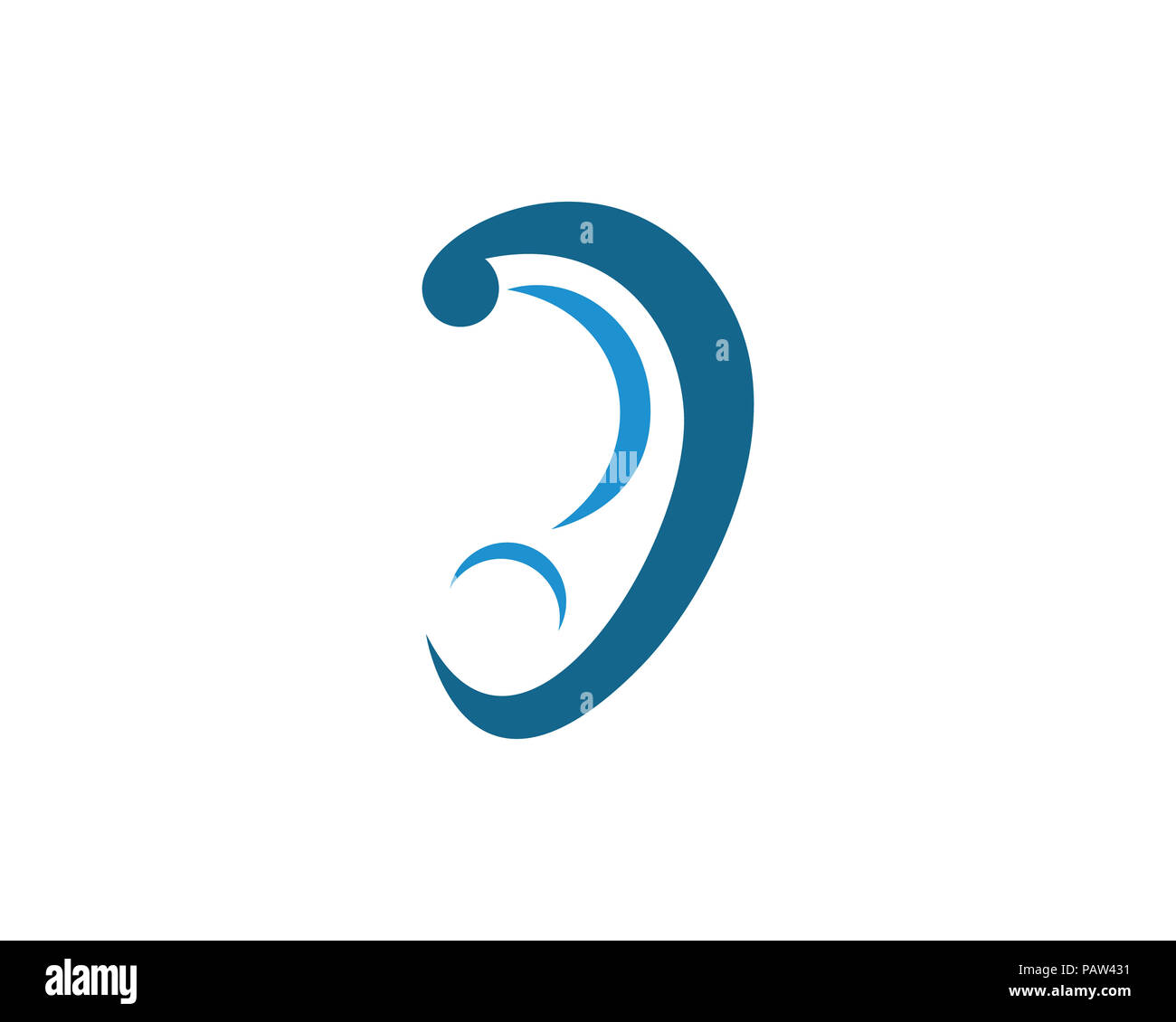 Hearing Logo Template vector icon illustration design Stock Photo - Alamy