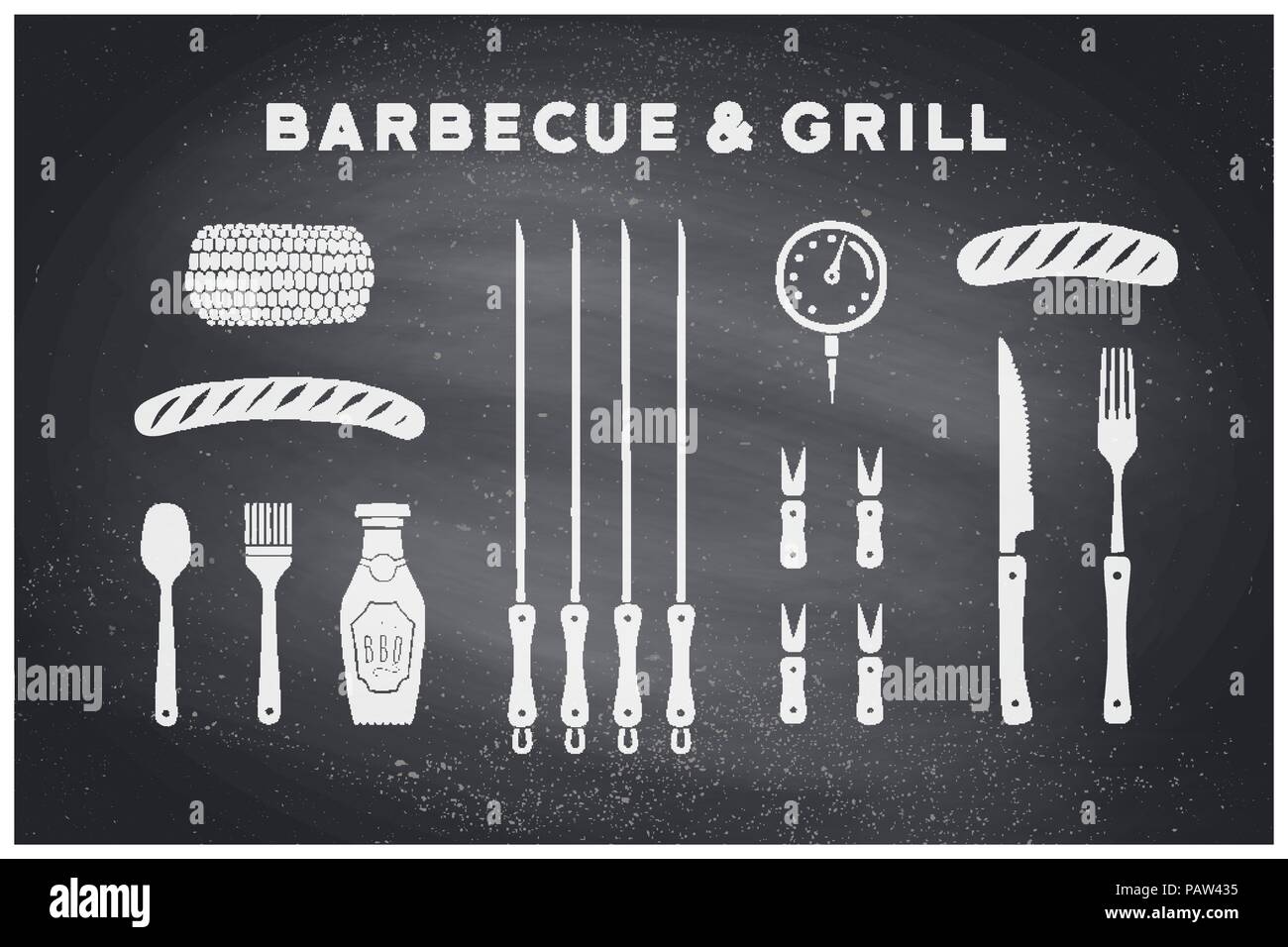 Barbecue and grill tools Stock Vector Image & Art - Alamy