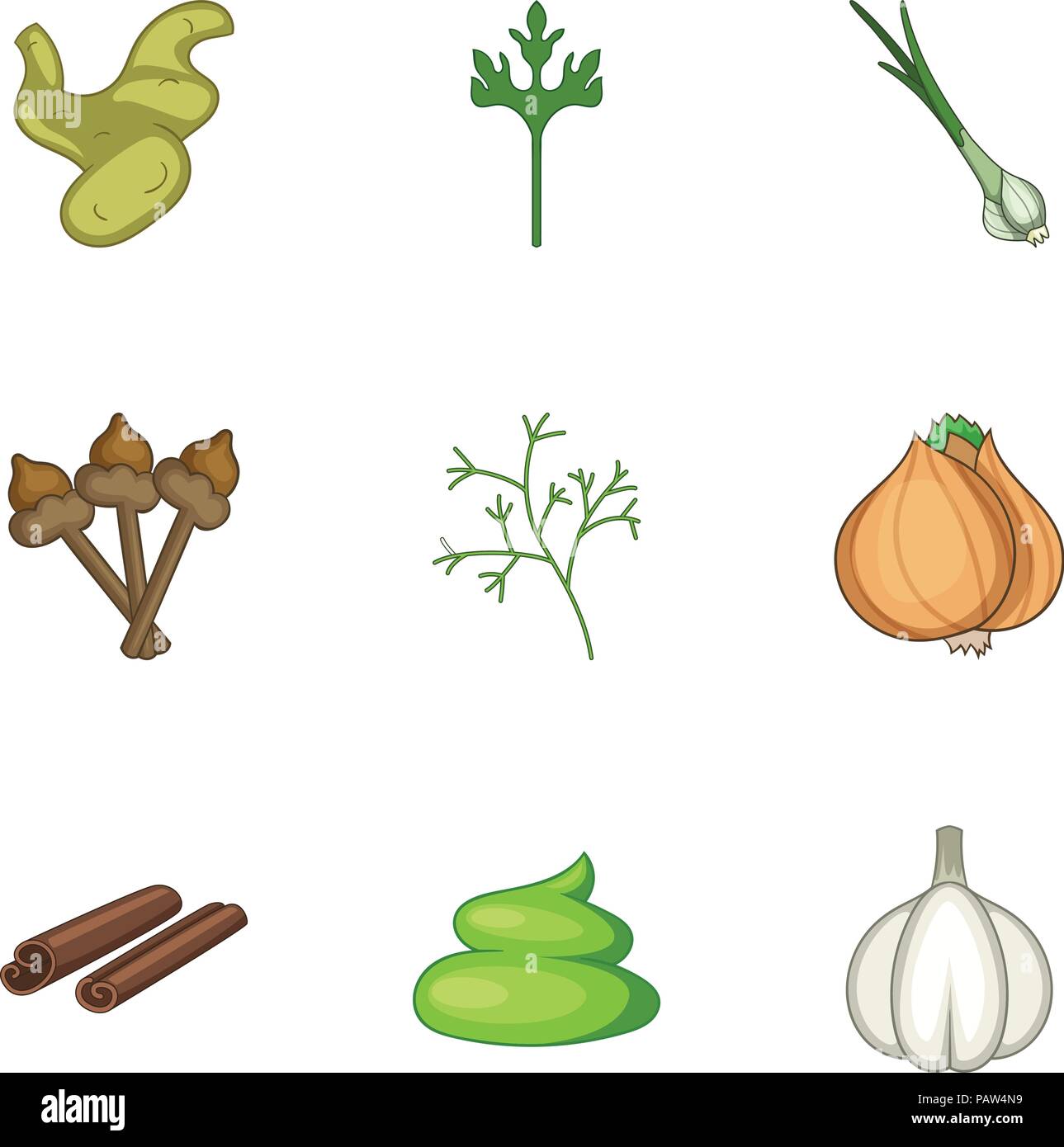 Harvested crop icons set, cartoon style Stock Vector Image & Art - Alamy