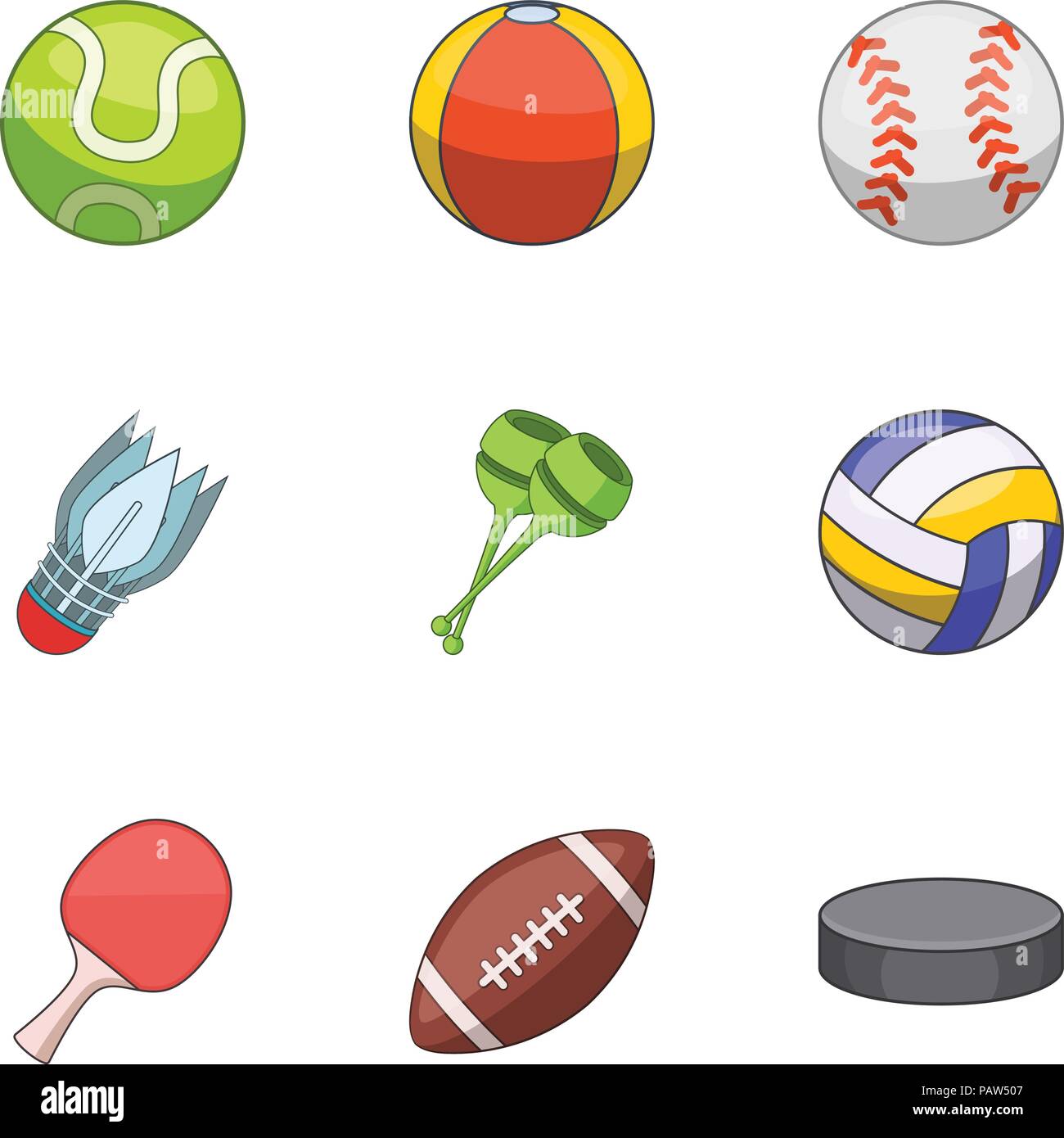Sphere icons set, cartoon style Stock Vector Image & Art - Alamy