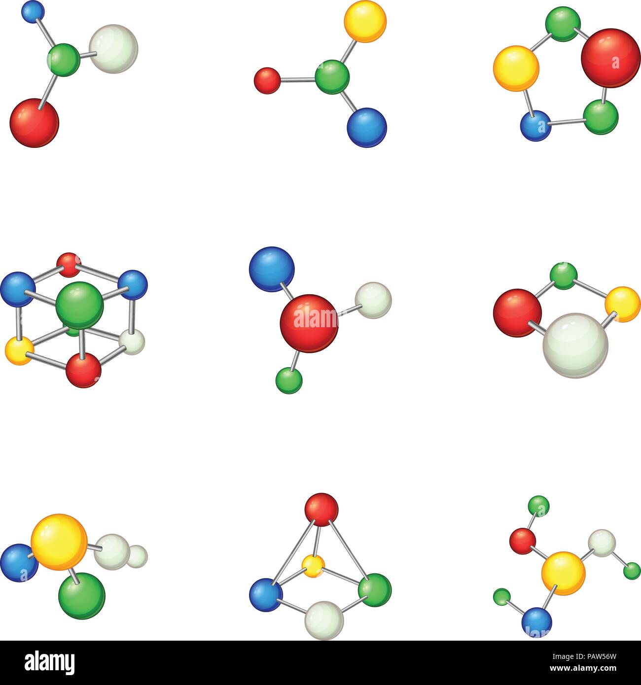 Chemistry formula icons set, cartoon style Stock Vector Image & Art - Alamy