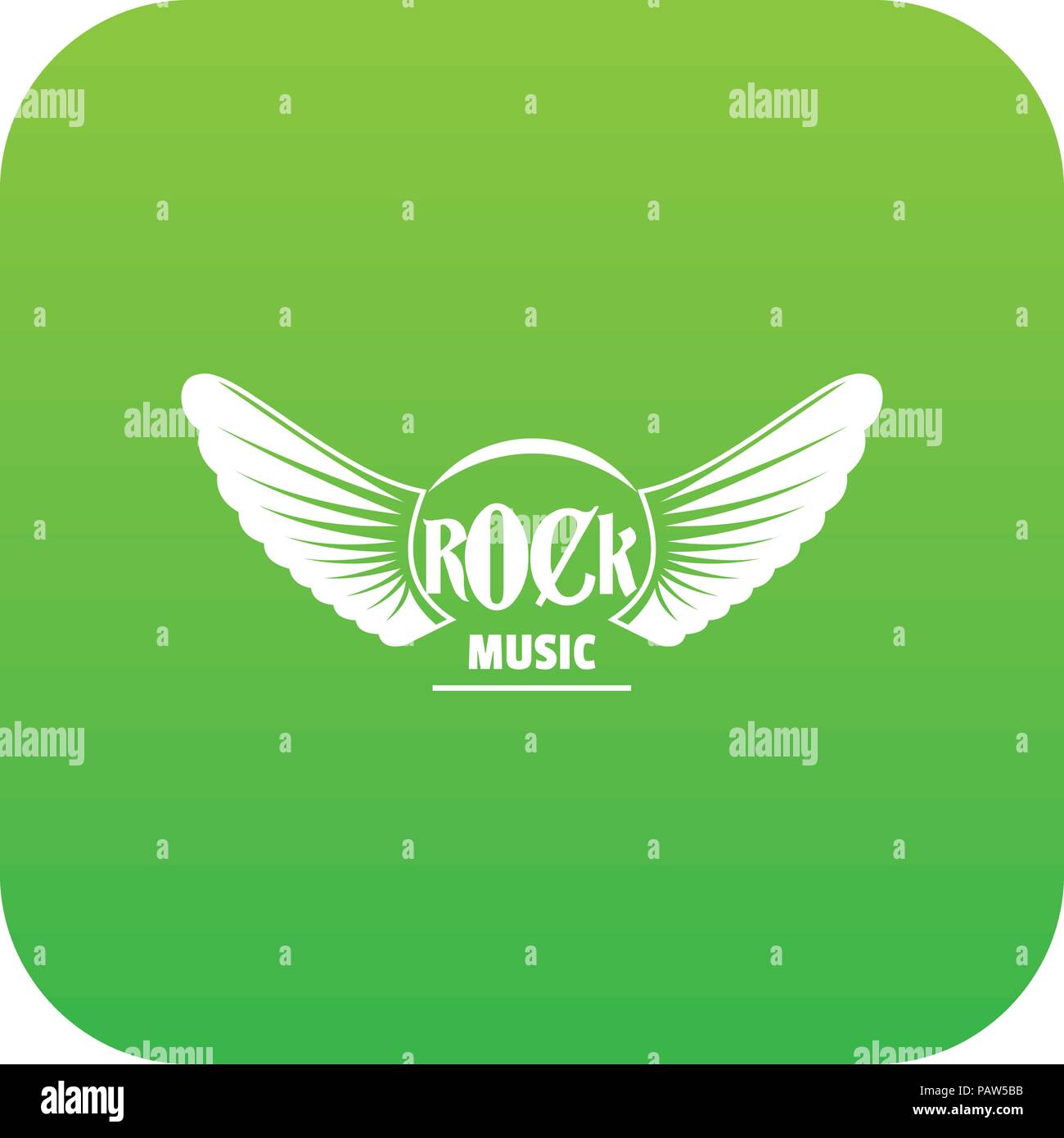 Rock music icon green vector Stock Vector Image & Art - Alamy